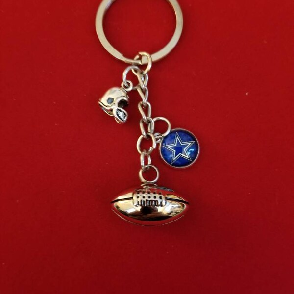 Football Keychain - Etsy
