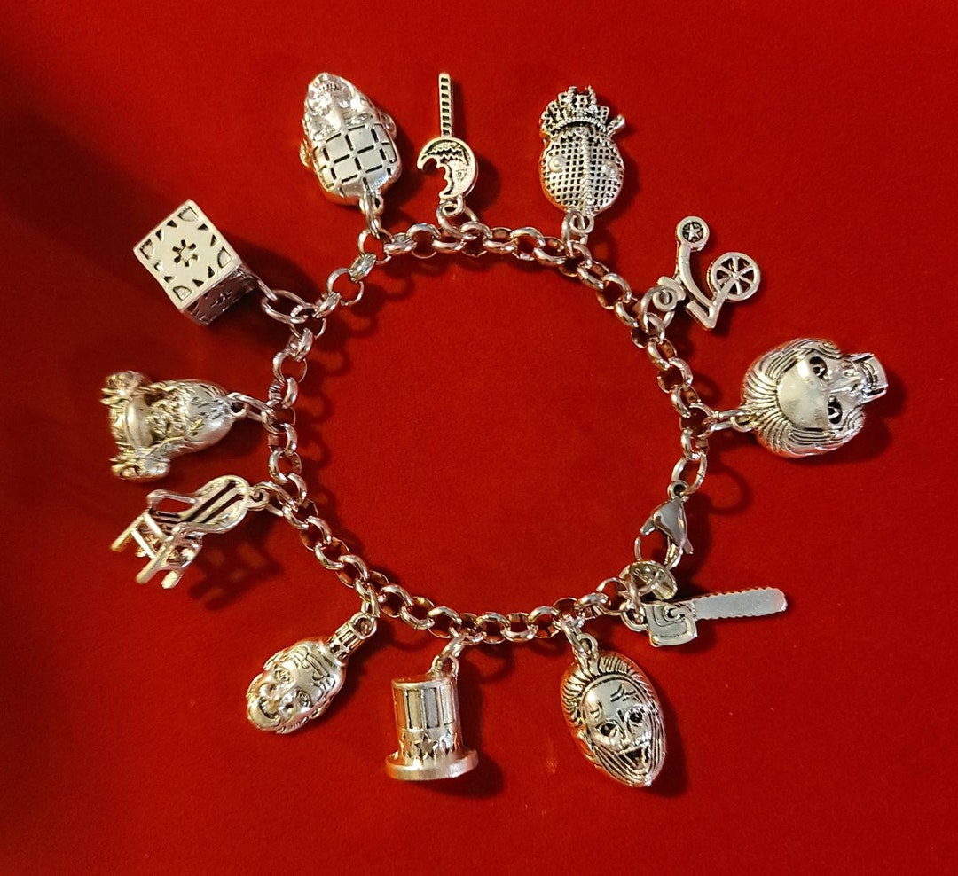 Silver Horror Movie Chain Bracelet Gift Freddie Kruger - Etsy