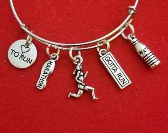 Marathon Charm - Etsy