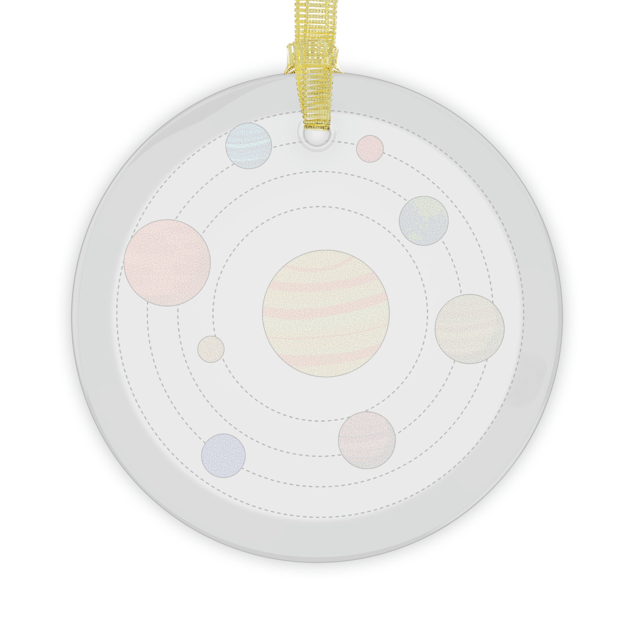 Solar System Ornament Planet Clear Glass Ornament Christmas Gift ...