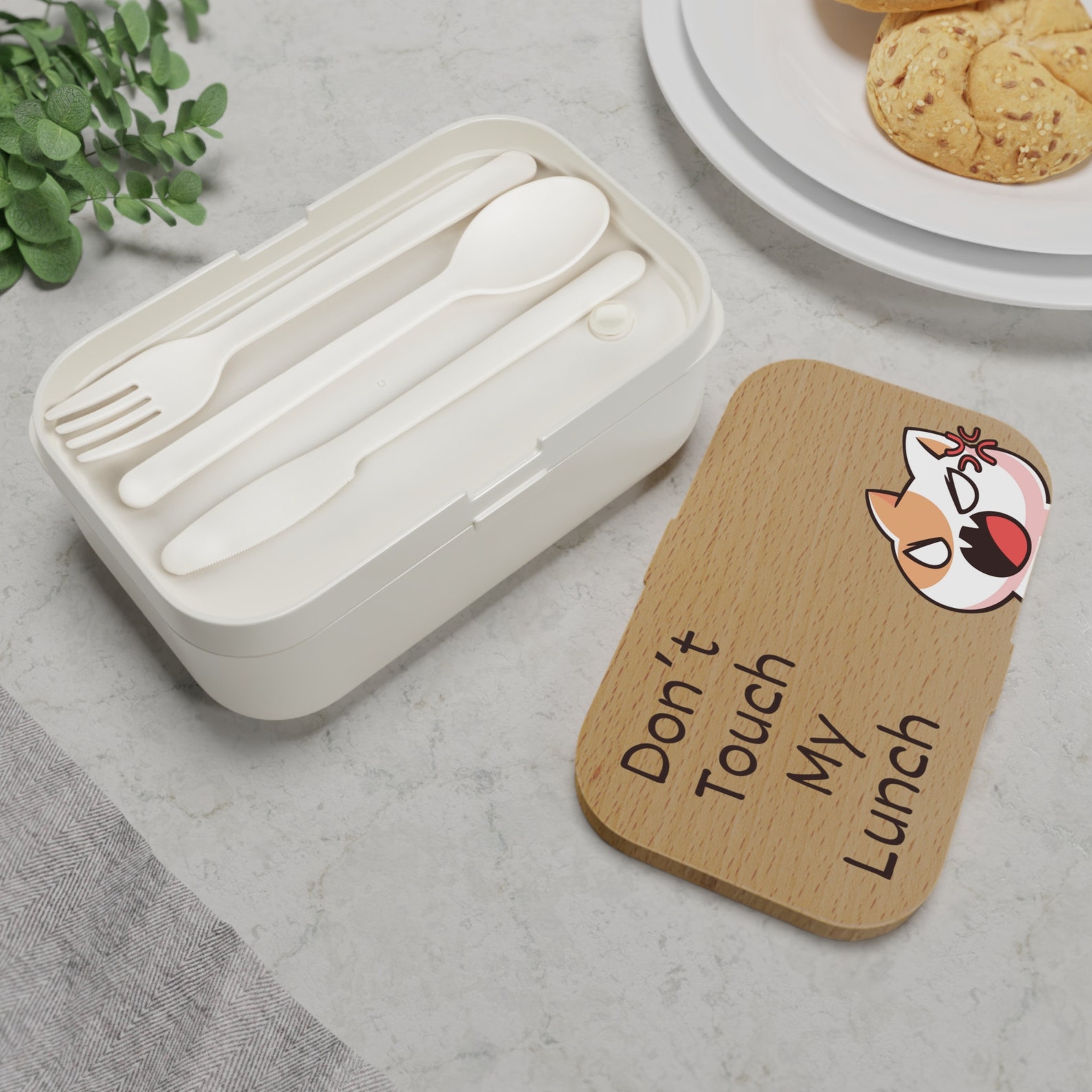 Angry Cat Funny Kawaii Bento Lunch Box for Teens and Adults Cute ...