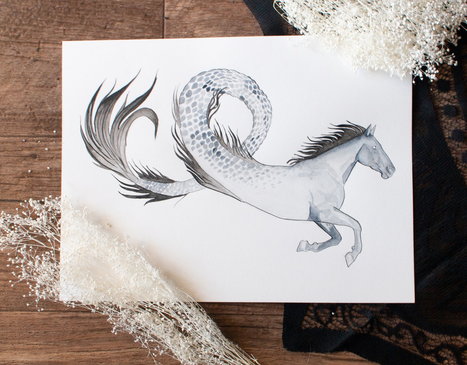 Original Watercolor Mythological Creatures Cryptid - Etsy