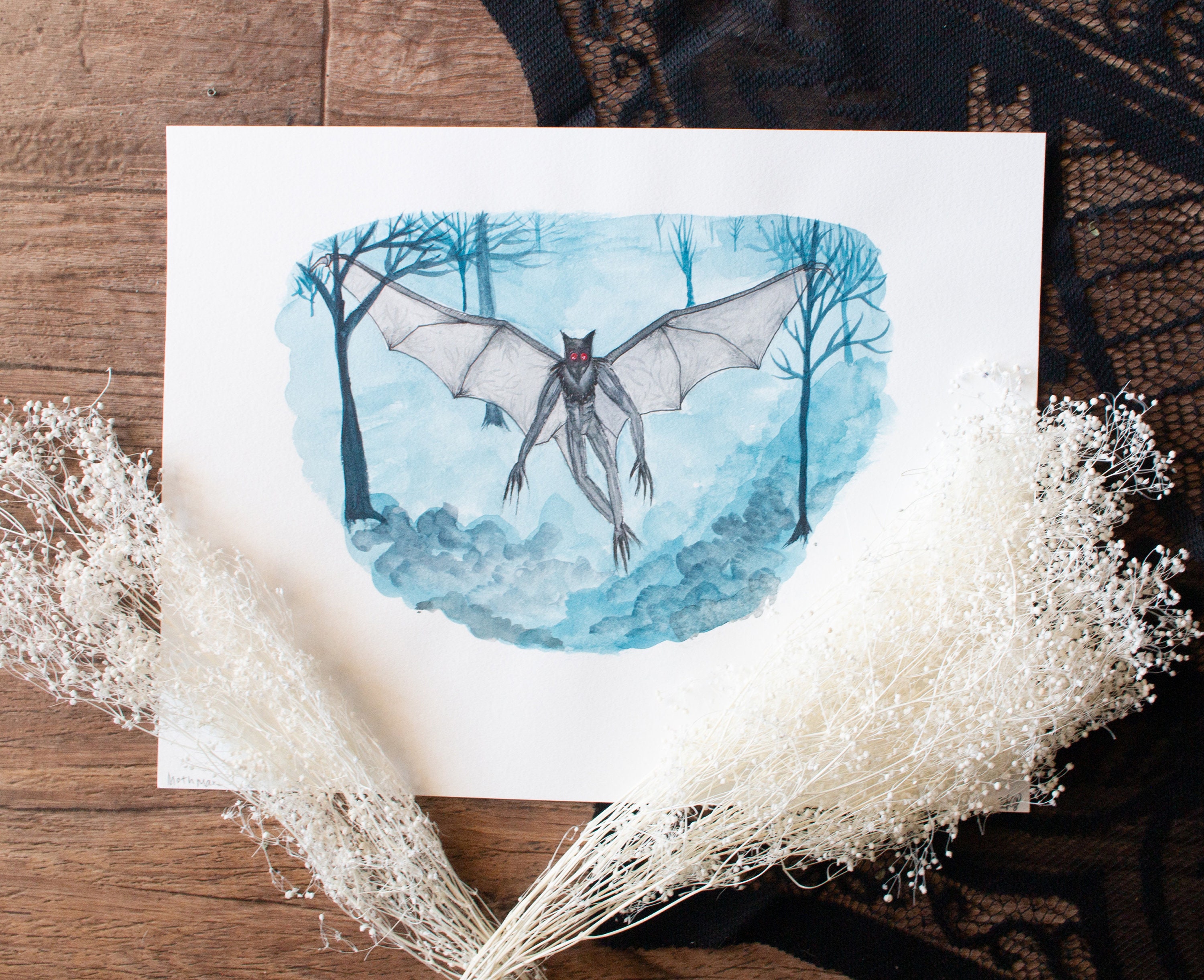 Original Watercolor Mythological Creatures Cryptid | Etsy