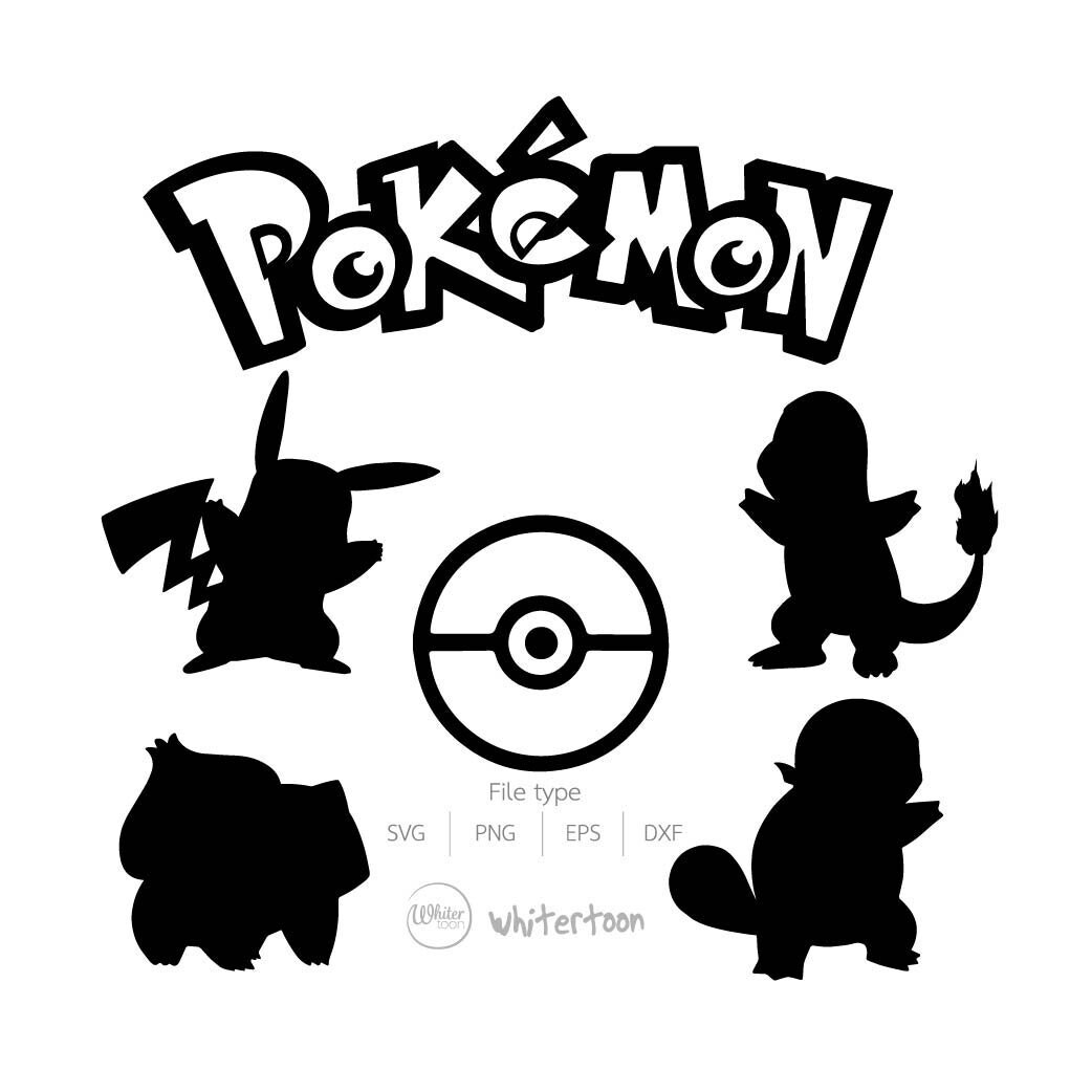 Pokemon clipart vector graphicsdigital images SVG EPS DXF | Etsy