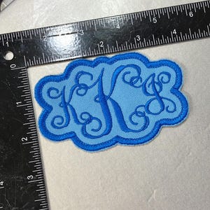 Monogram Patch / Monogram Initial Patch / Sew on Patch / Embroidered ...