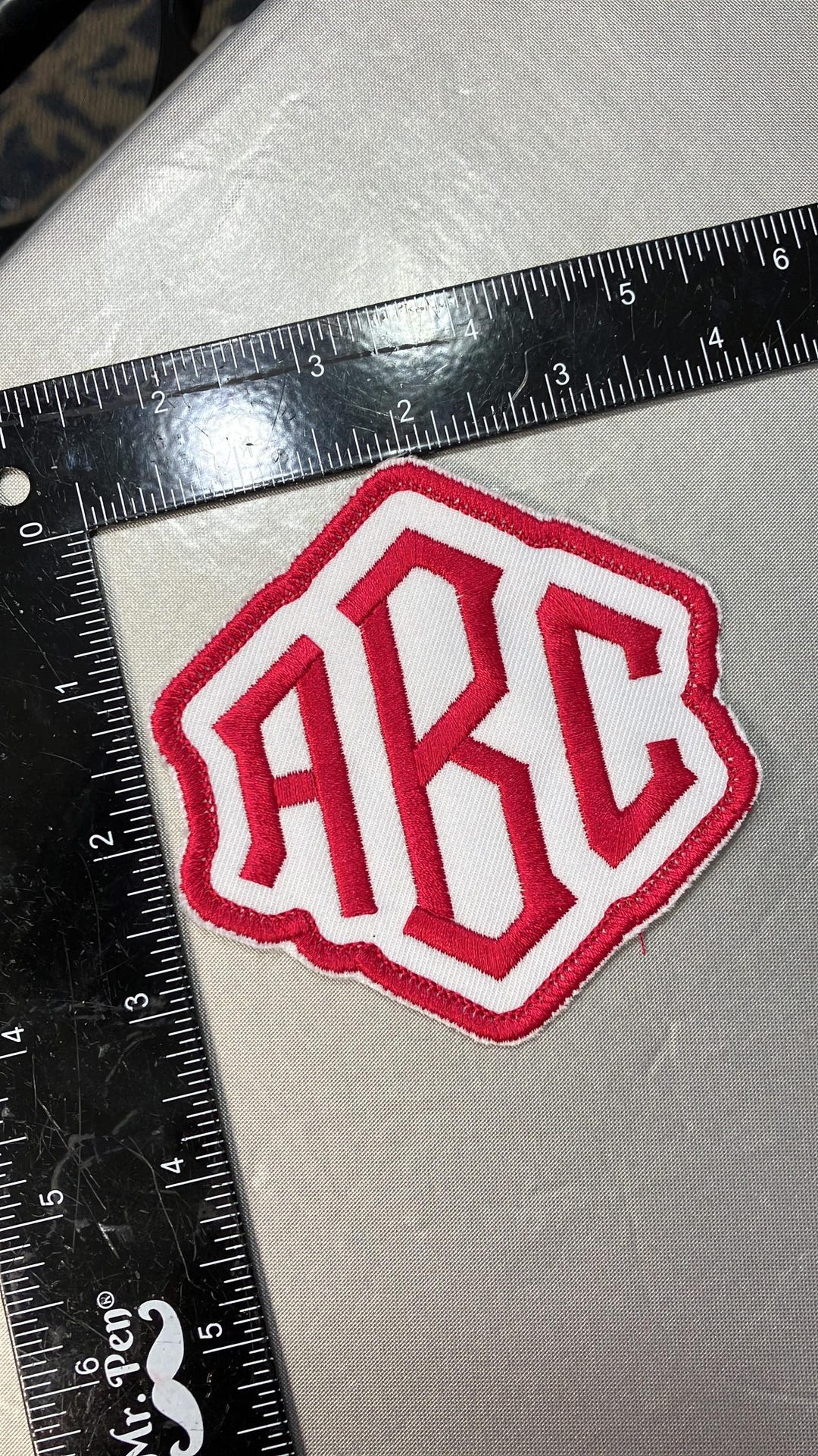 Monogram Patch / Monogram Initial Patch / Sew on Patch / Embroidered ...