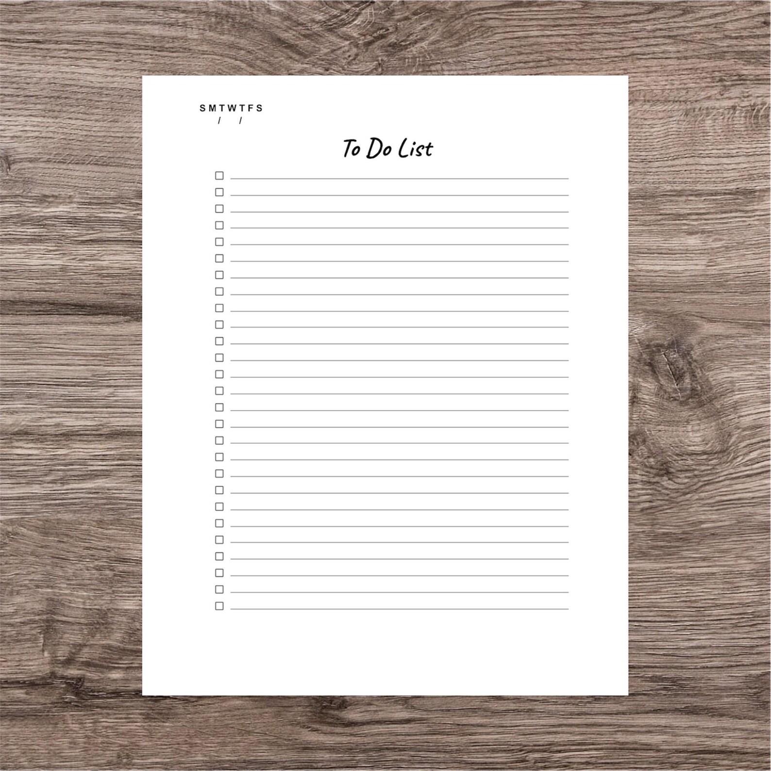 To Do List / to Do List Tracker / Daily List / List Tracker / Digital ...