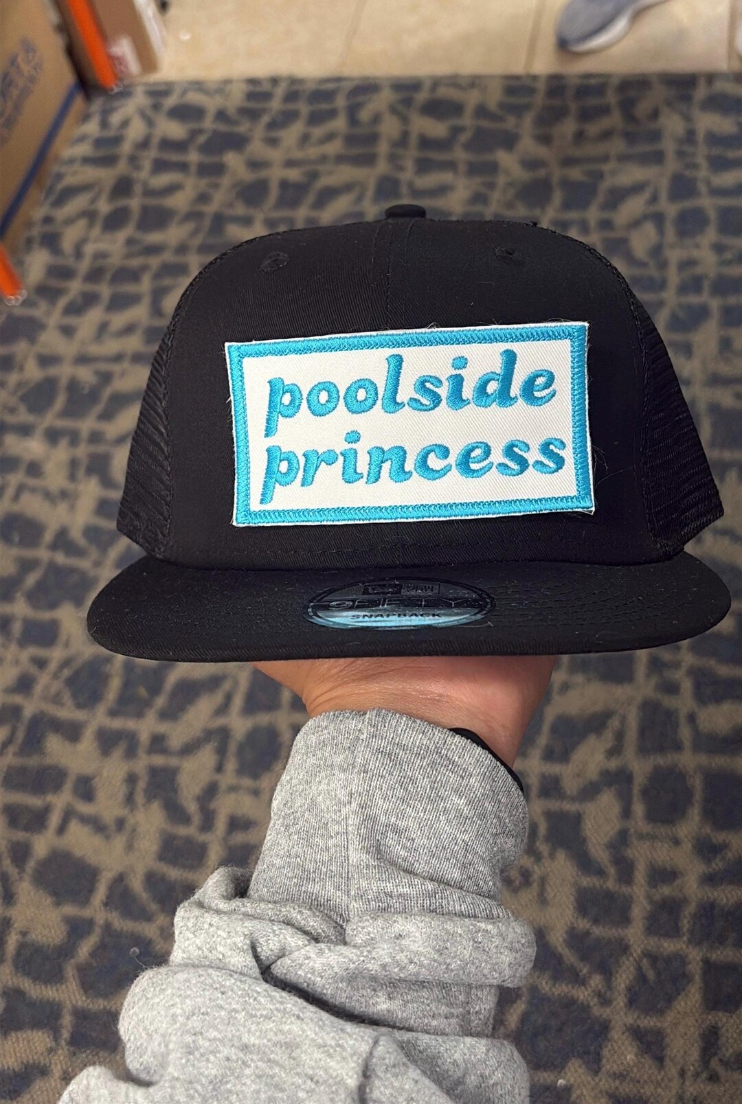 Beach Hat / Beach Theme Hat / Poolside Princess Hat / Embroidered Beach ...