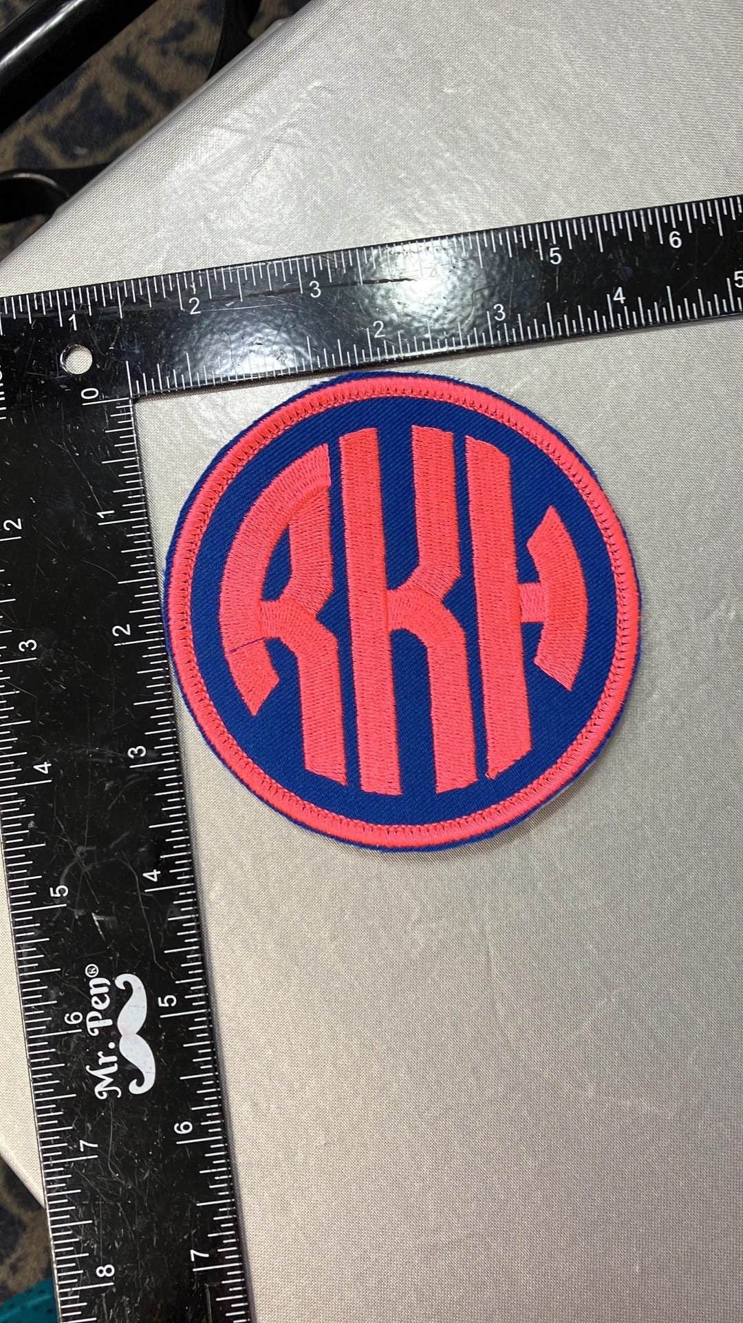 Monogram Patch / Monogram Initial Patch / Sew on Patch / Embroidered ...