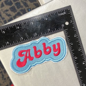Custom Name Patch / Name Patch / Groovy Name Patch / Embroidered Name ...