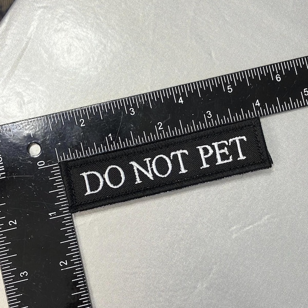 Do Not Pet Patch - Etsy