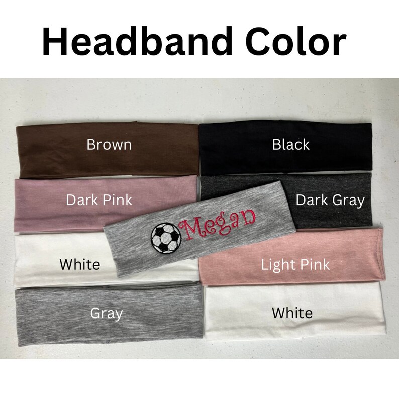 Custom Sporty Headband / Monogrammed Headband / Personalized Headband ...