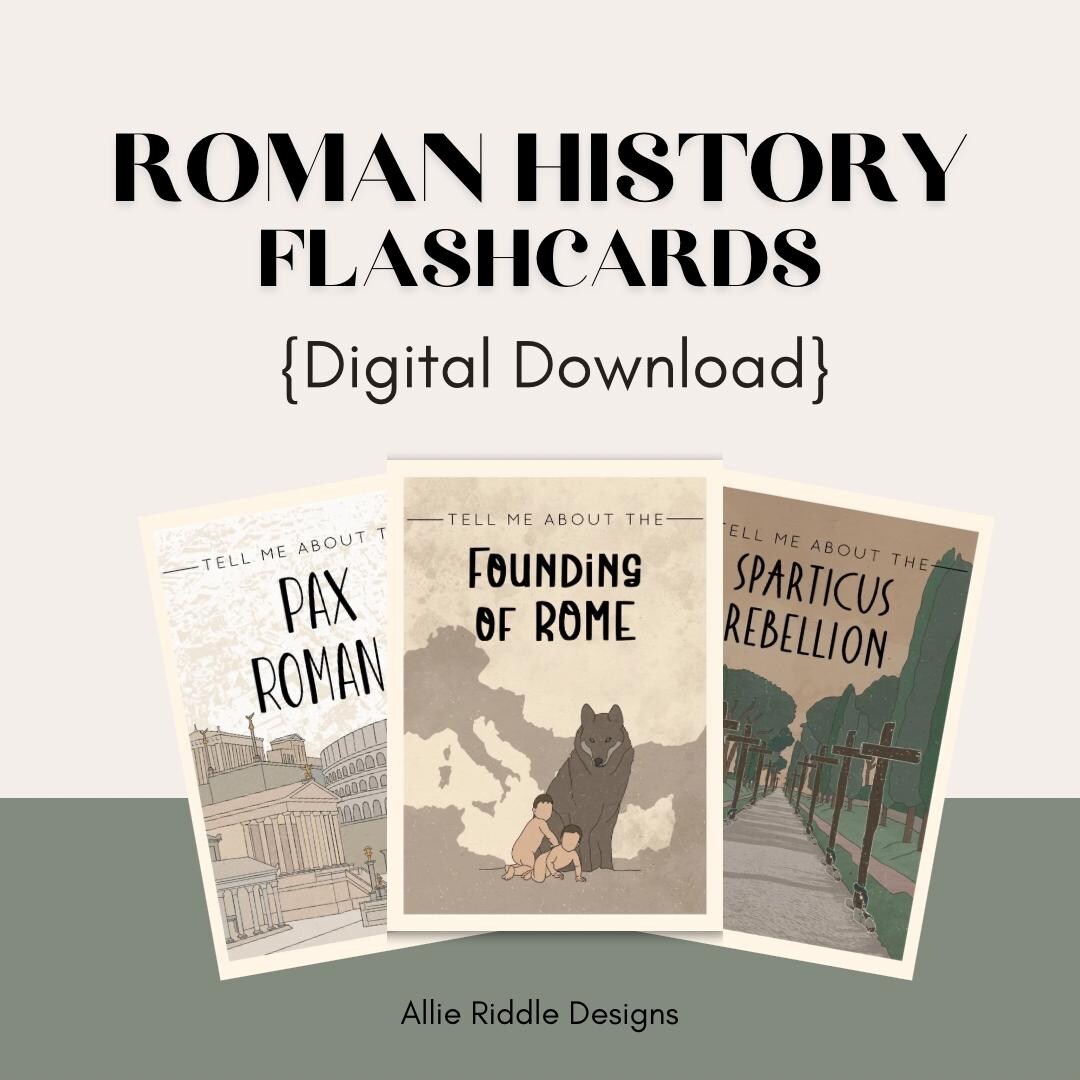 Roman History Flashcards {digital Download} - Etsy