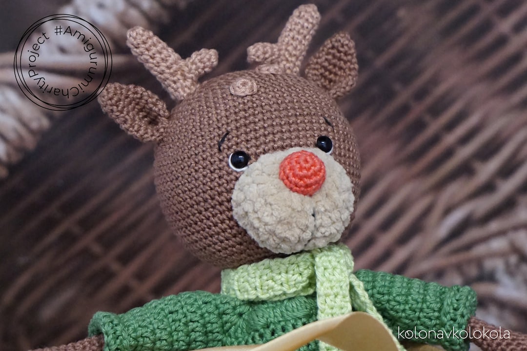 Ready-to-play Crochet Toy Rudolf the Deer - Etsy