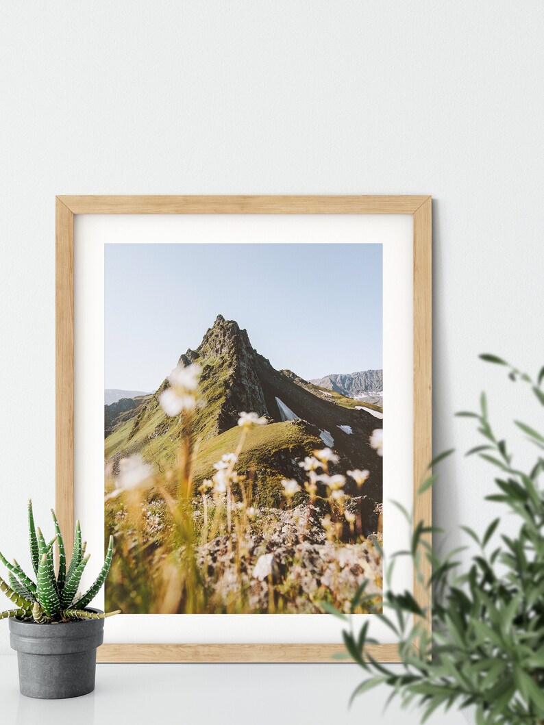Mountain Print, Wall Art Print, Printable Digital Download, Interior ...