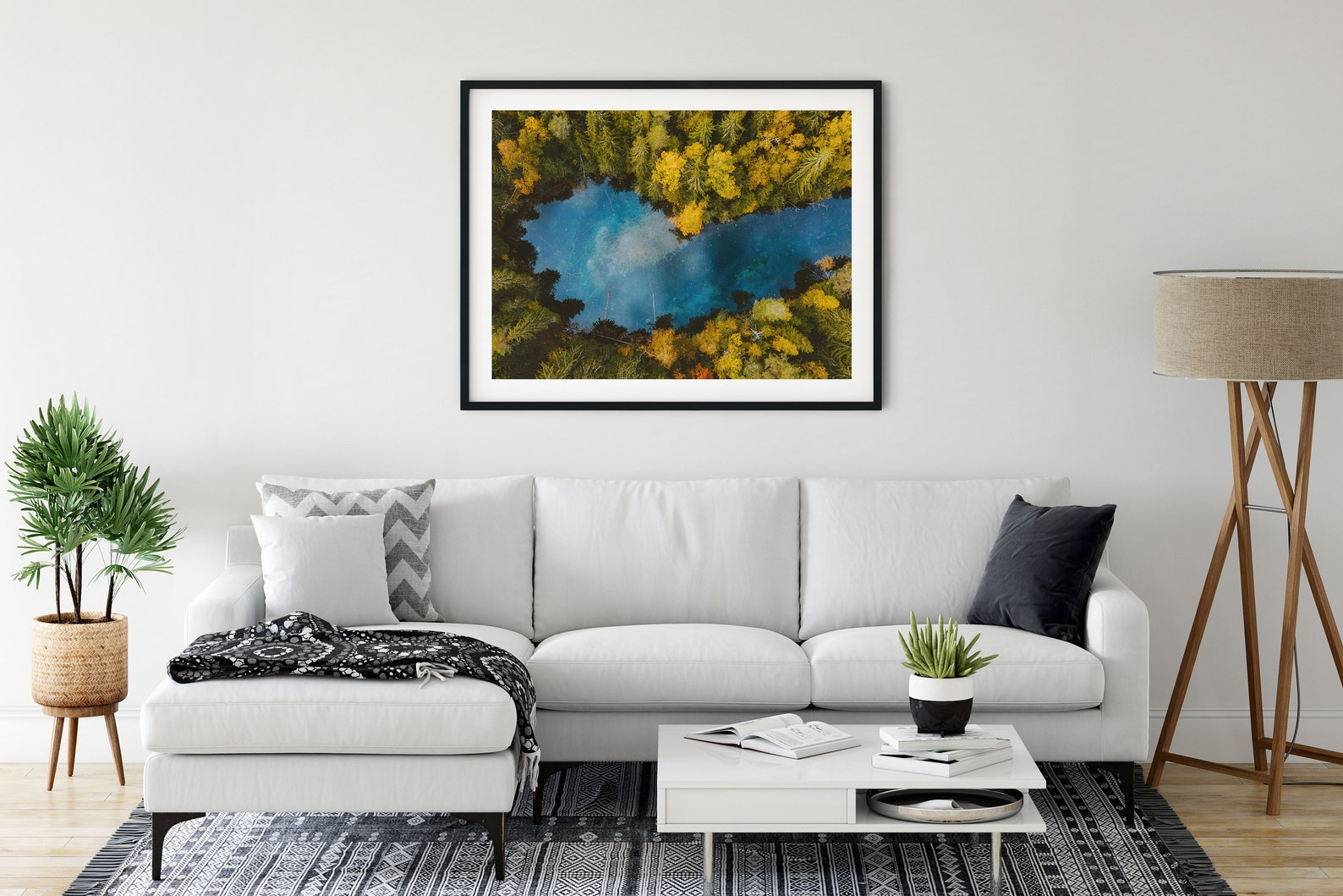 Forest Print, Aerial View, Printable Wall Art, Scandi Print, Wall Art ...