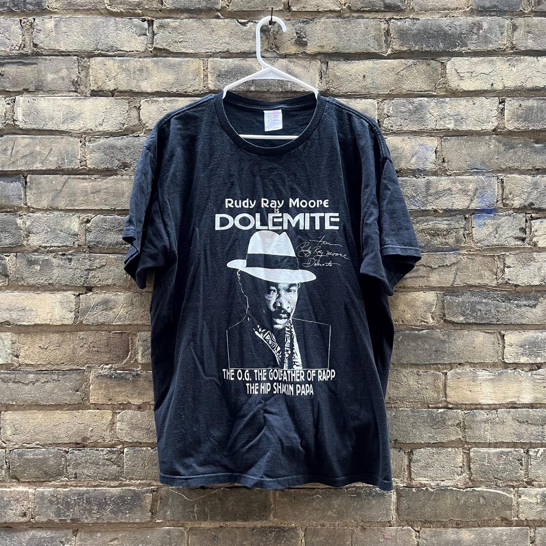 Vintage 1990’s Rudy Ray Moore Dolemite OG Godfather Rapp T-shirt Pimp ...
