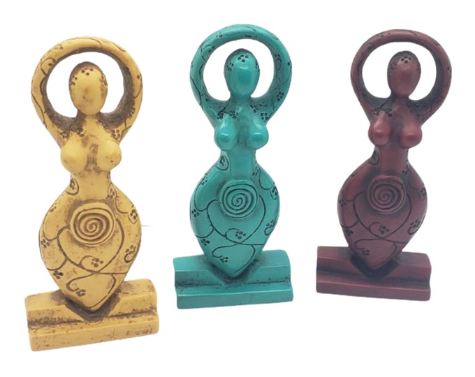 Mother Earth Goddess Statue,altar Figurines,fertility Goddess,womb ...