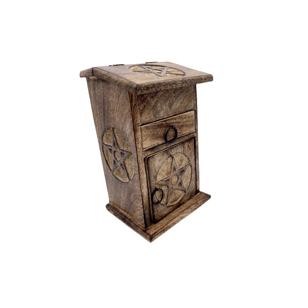 Wooden Pentagram Cupboards, Chest Storage Almirah Box, Jewelry Boxes ...