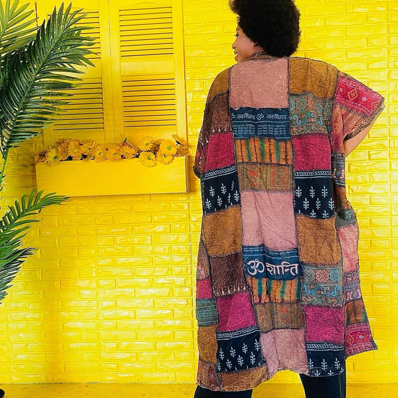 Patchwork Duster, Oversized Cotton Cardigan, Free Size Hand Woven ...