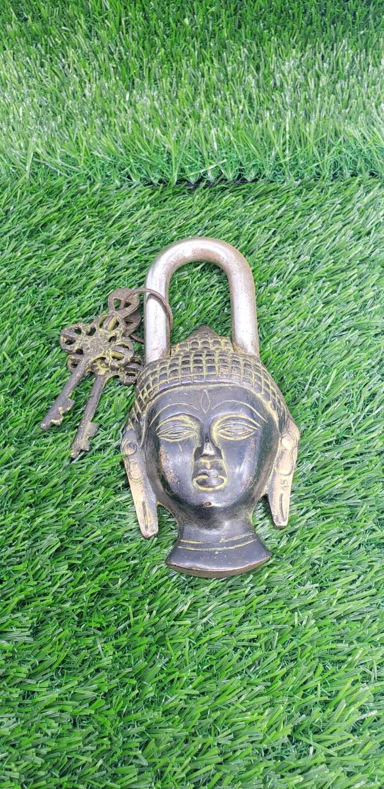 Handmade Brass Buddha Lock With Two Keys From Nepal Pad Lock | Etsy