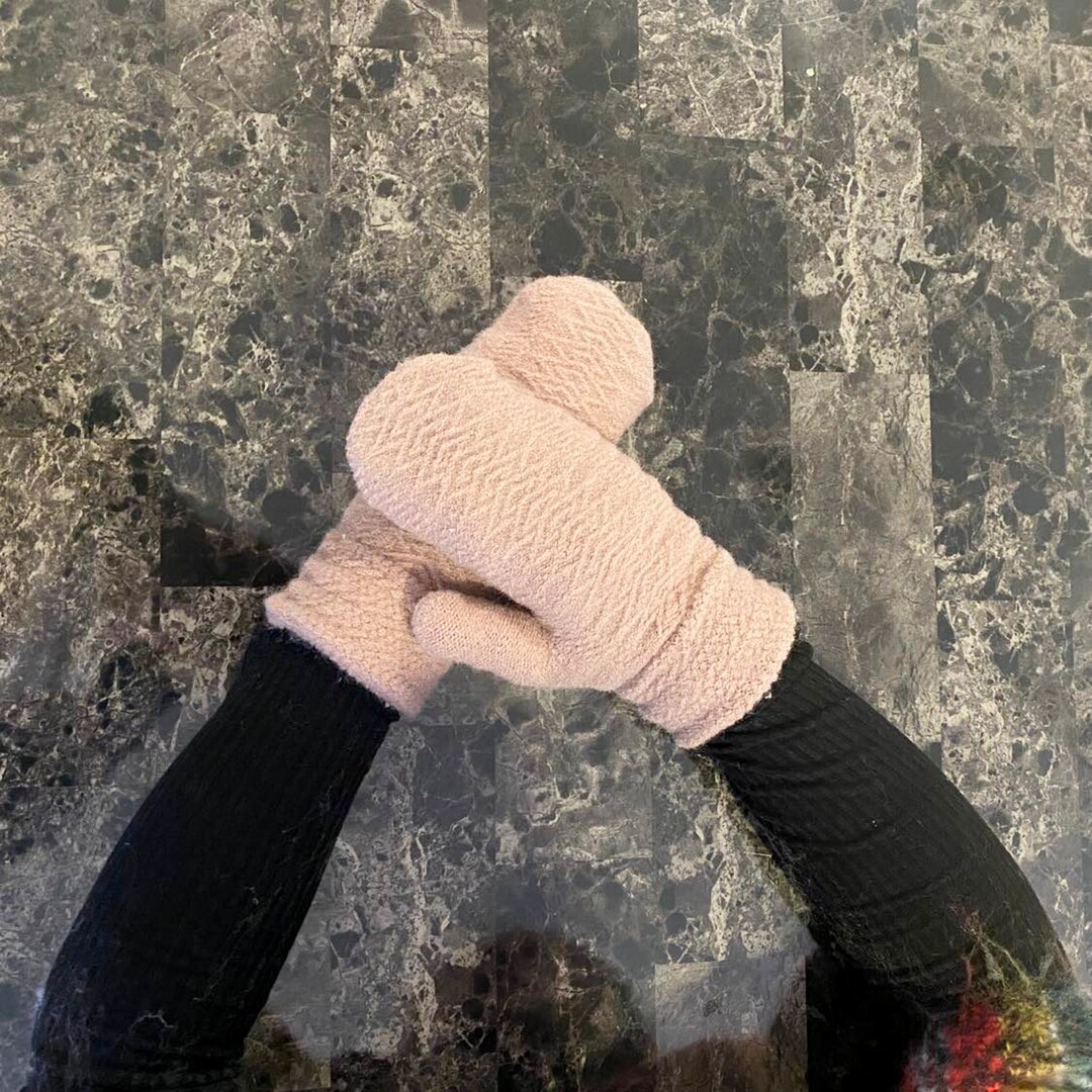 Winter Cabled Mittens, Gloves and Mittens, Fleece Lined Gloves, Solid ...