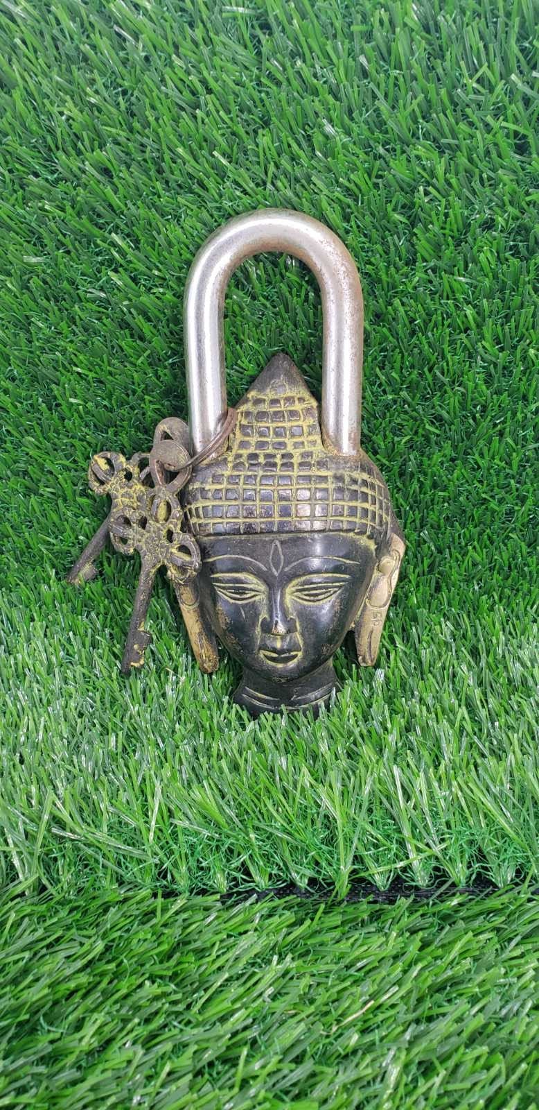 Handmade Brass Buddha Lock With Two Keys From Nepal Pad Lock | Etsy