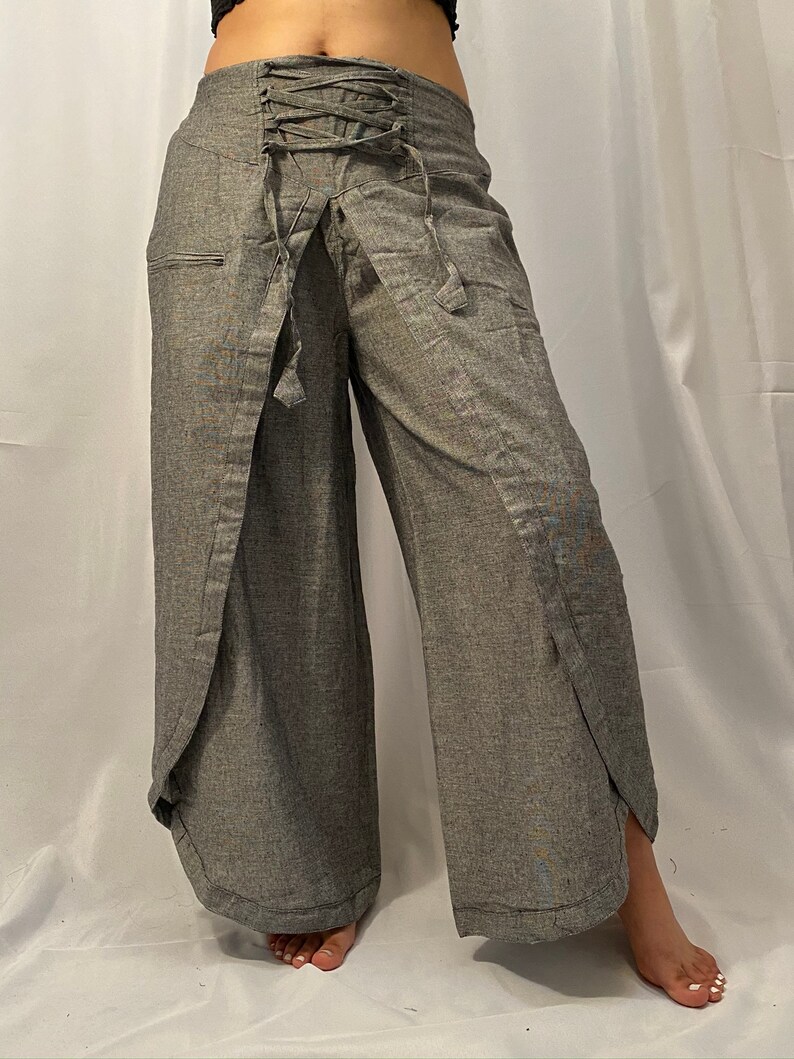 Nepali Cotton Solid Double Layer Palazzo Pants Wide Leg - Etsy