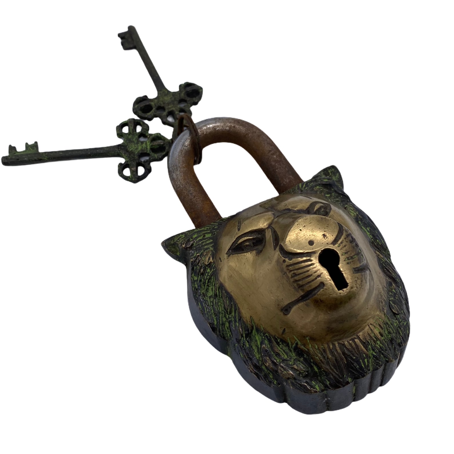 Lion Unique Padlocks Vintage Brass Locks With Keys Animal - Etsy UK