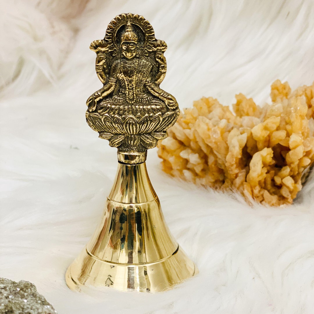 Laxmi Deity Bell, Cleansing Brass Bell, Sound Cleansing, Housewarming ...