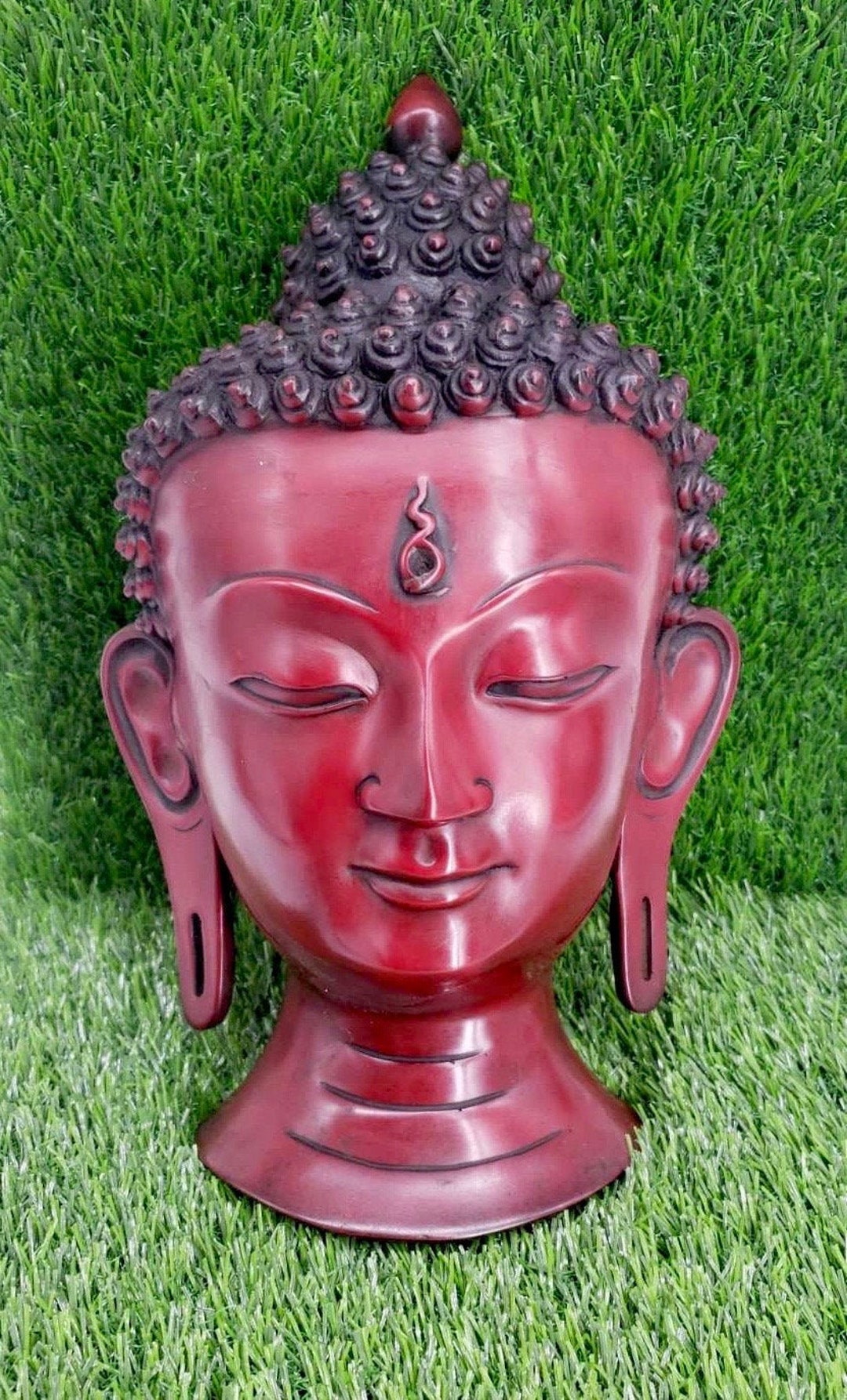 12 Máscara de Buda, Cuelgue De Pared, Máscara De Buda Hecha a Mano ...