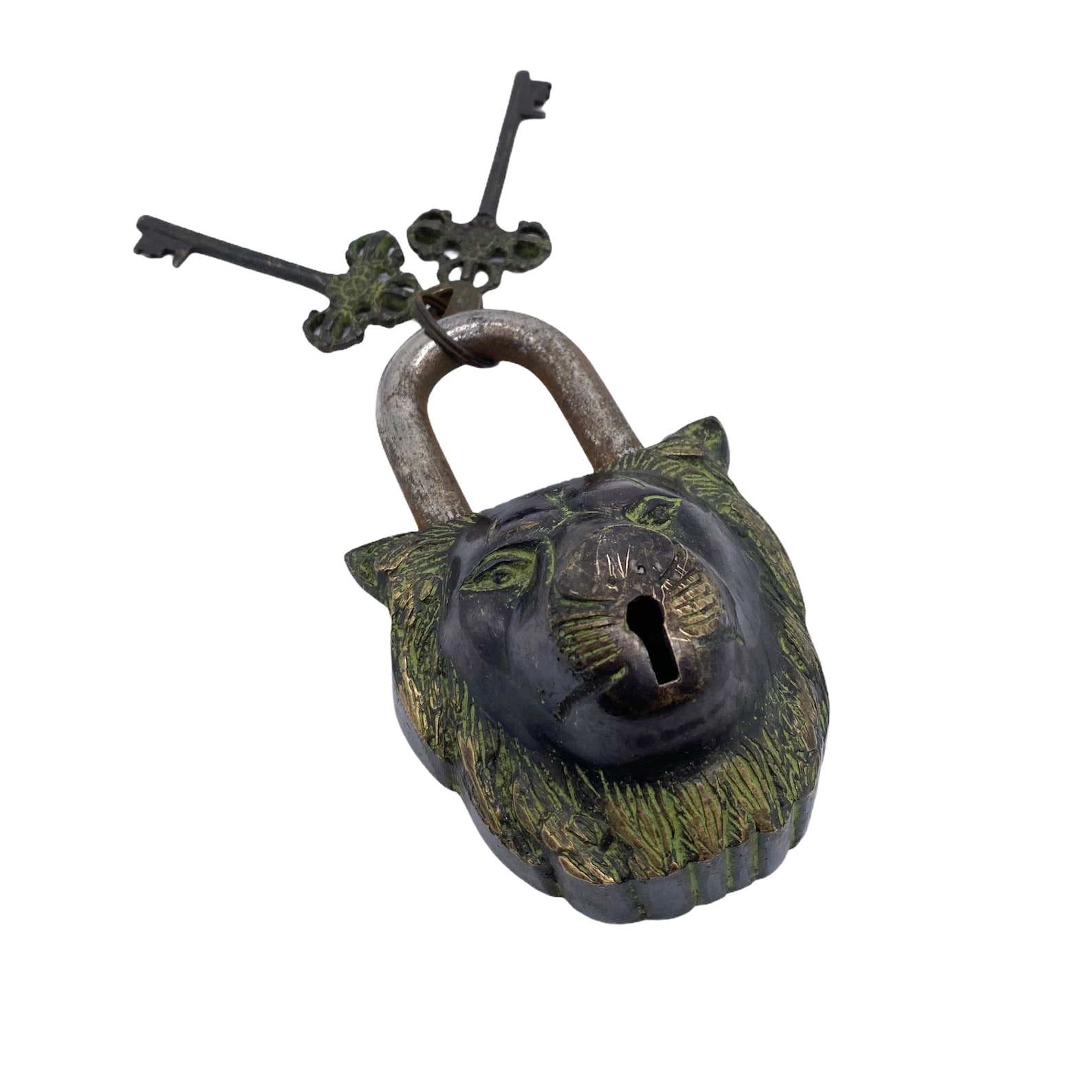 Lion Unique Padlocks Vintage Brass Locks With Keys Animal - Etsy UK