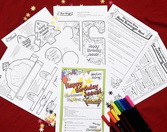 Happy Birthday Jesus Printables - Etsy