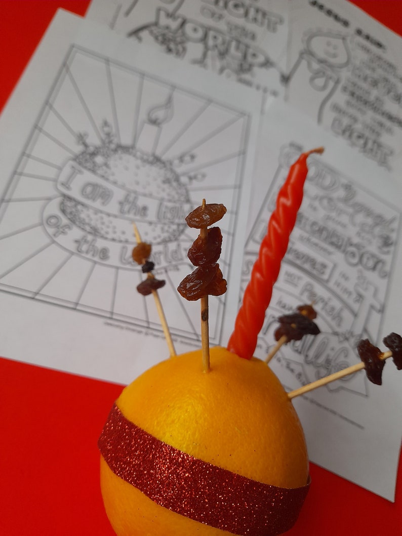 Christingle Celebrate Christmas Digital Colouring and Activity Set - Etsy