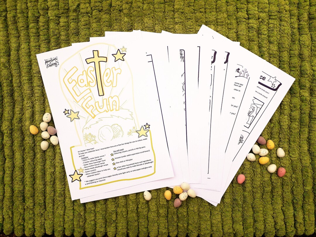 Jesus is Risen! Easter Activity Fun Set - Etsy