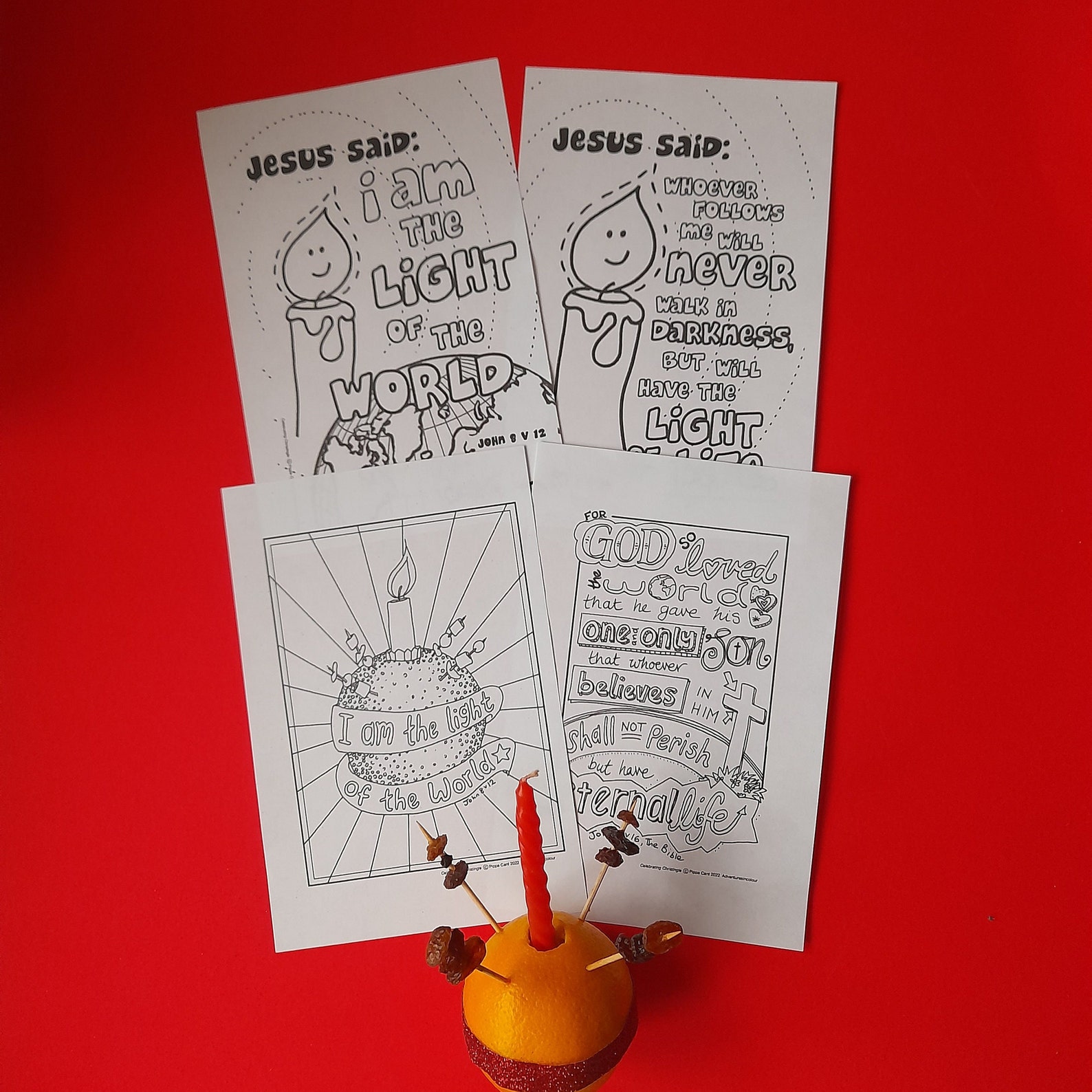 Christingle Celebrate Christmas Digital Colouring and Activity Set ...