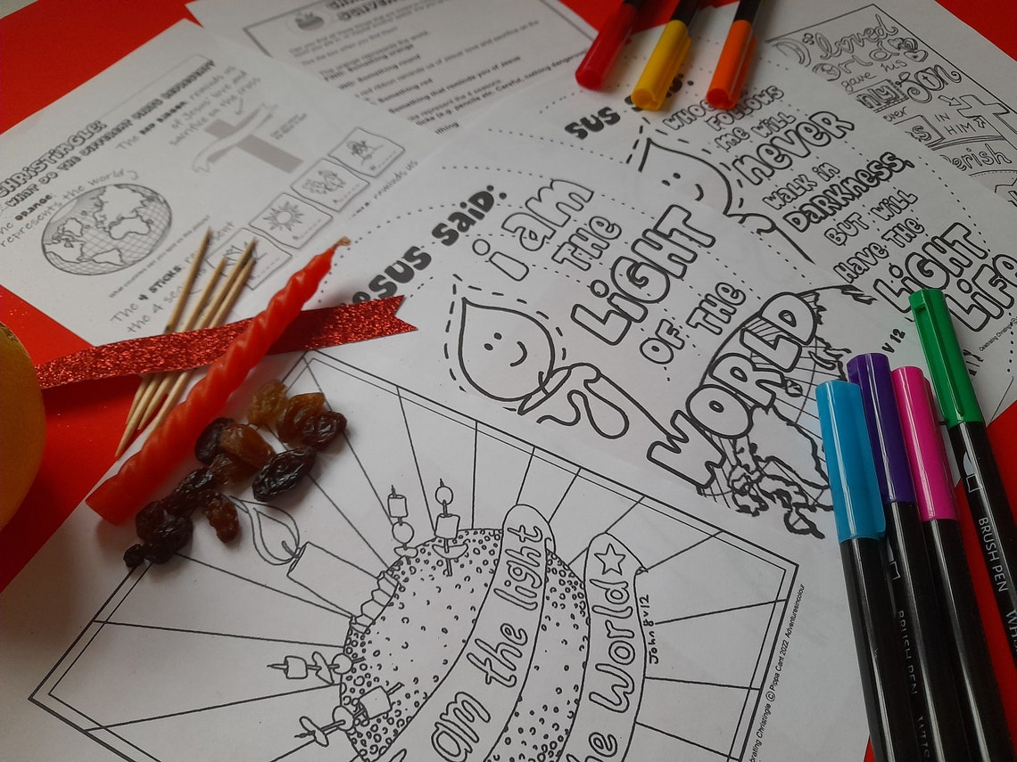 Christingle Celebrate Christmas Digital Colouring and Activity Set ...