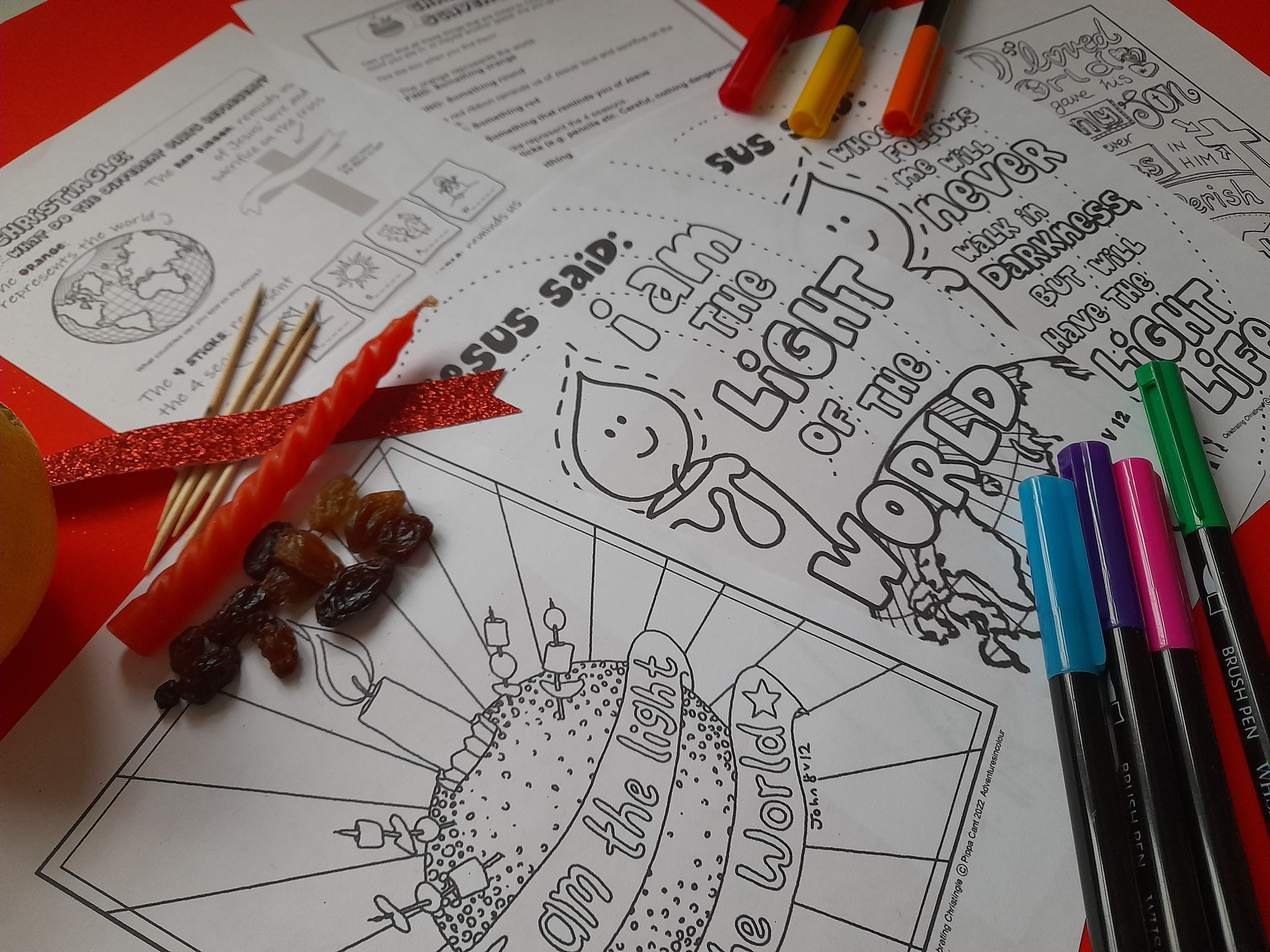 Christingle Celebrate Christmas Digital Colouring and Activity Set ...