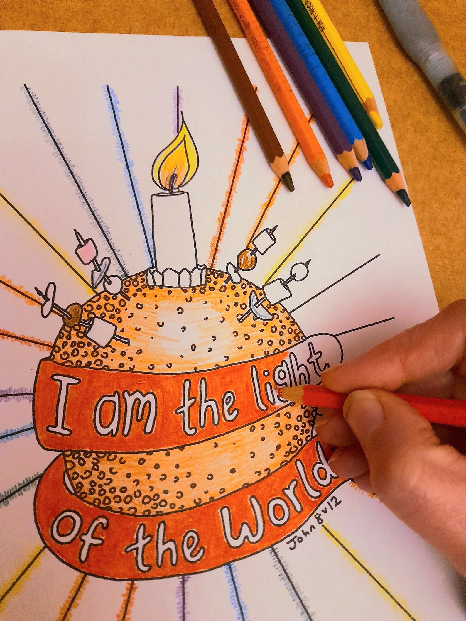 Christingle Celebrate Christmas Digital Colouring and Activity Set - Etsy