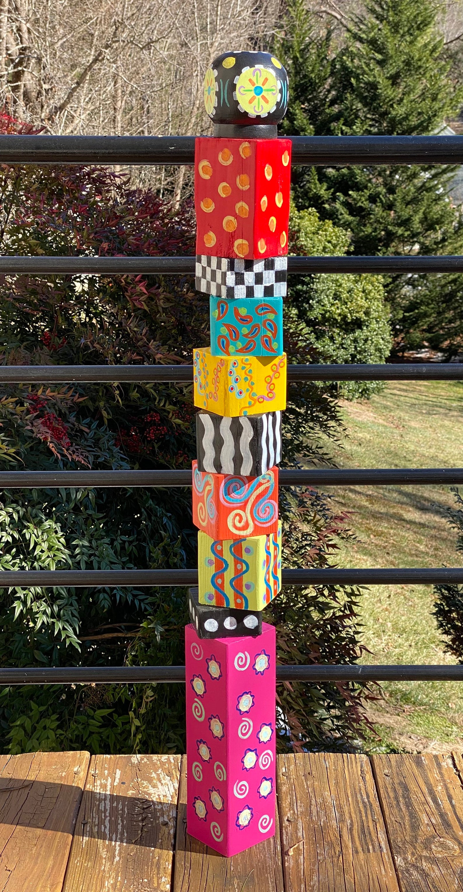 Garden Totem With a Twist - Etsy