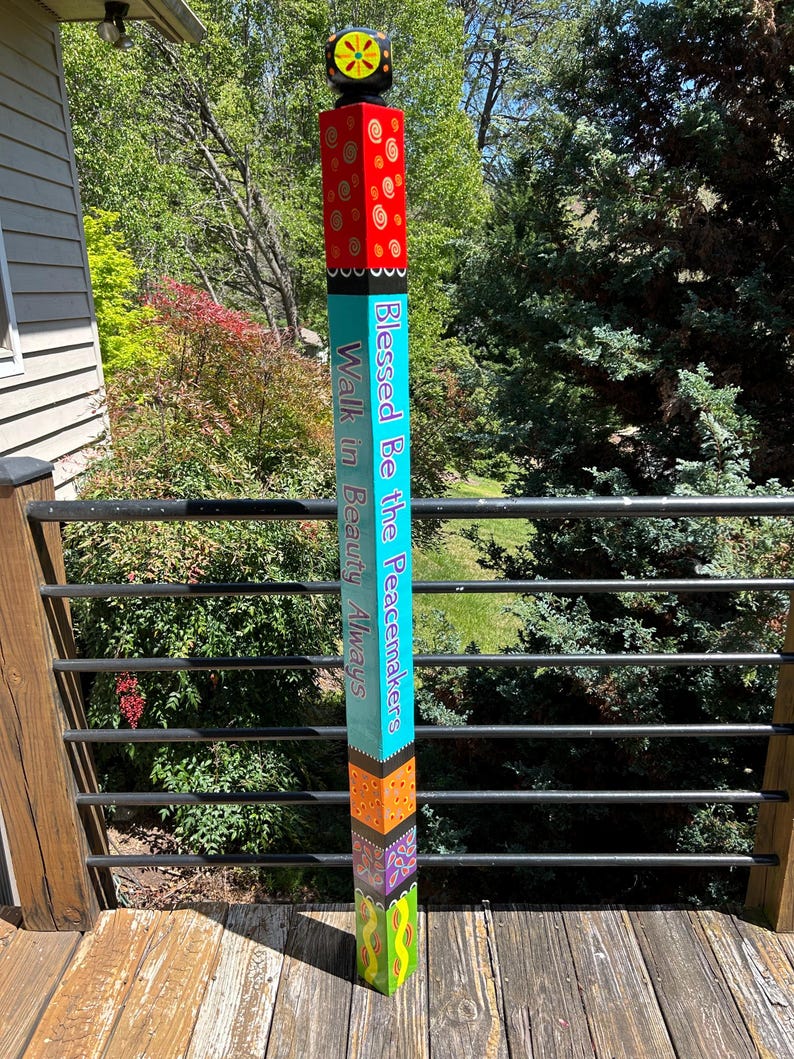 Garden Peace Pole - Etsy