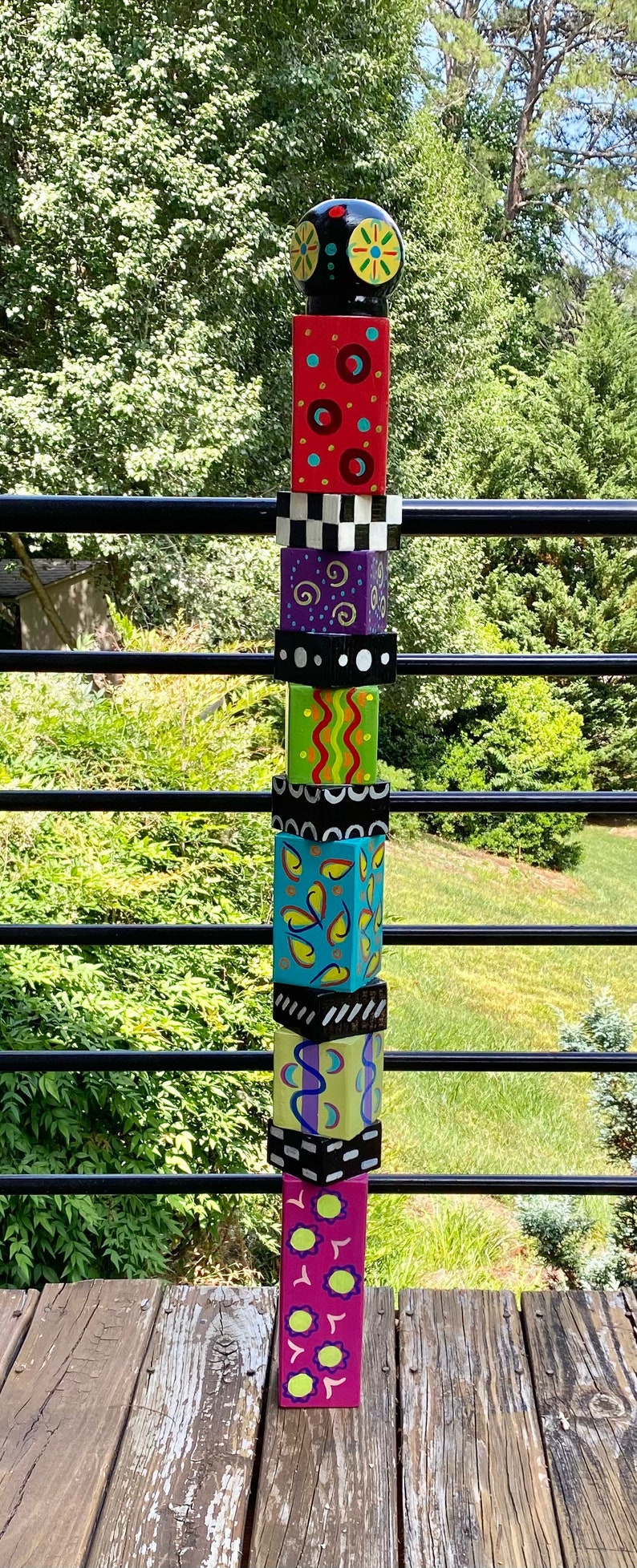 Garden Totem With a Twist - Etsy