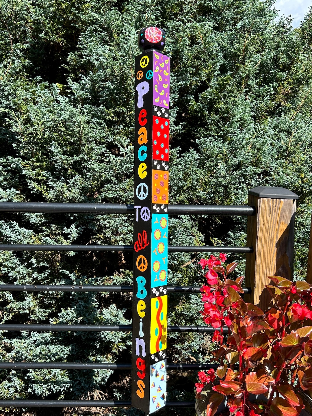 Garden Peace Pole - Etsy