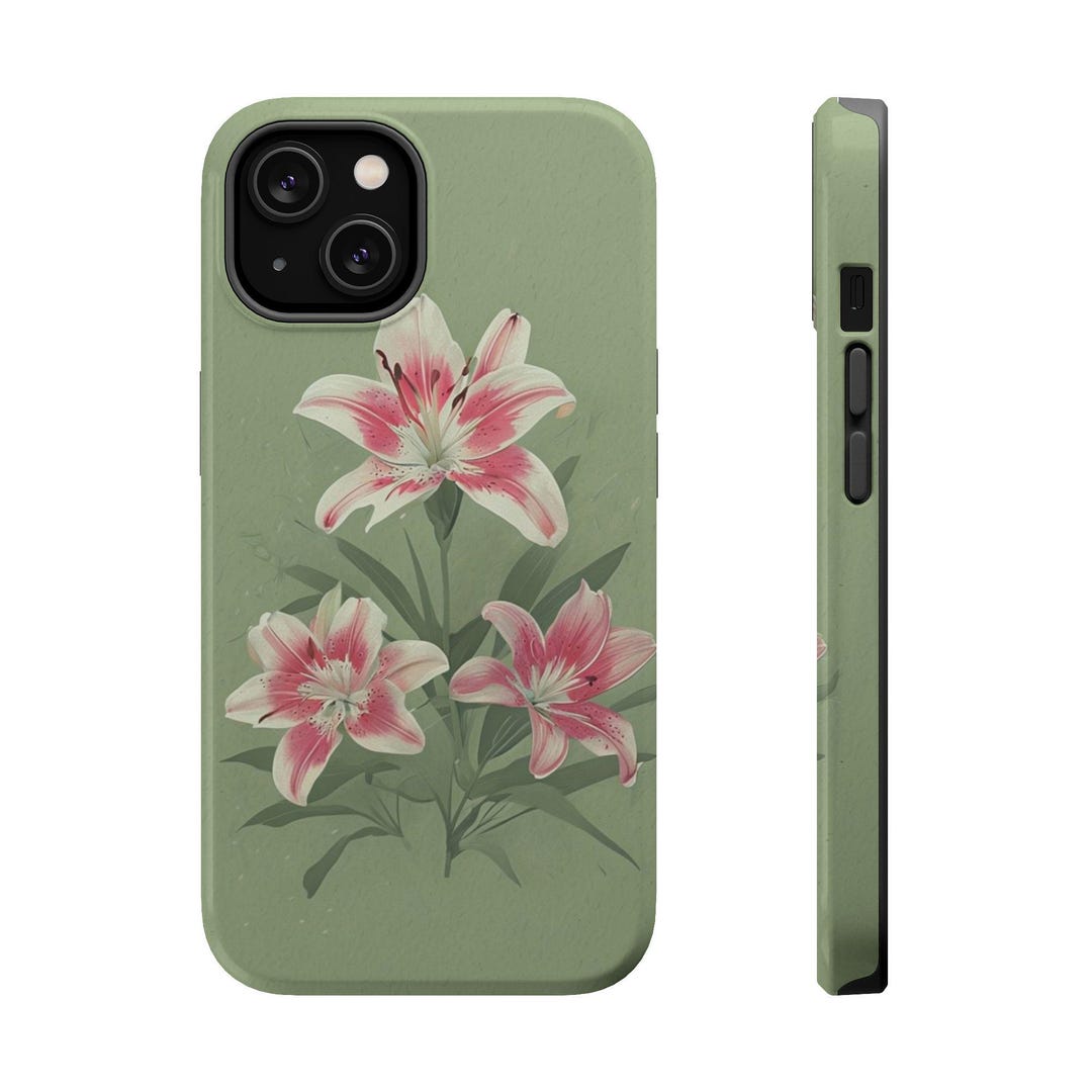 Magnetic Tough Cases - Star Gazer Lily Design, Floral Phone Protection ...