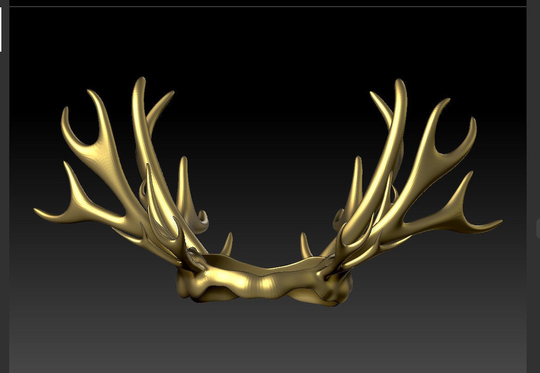 Antler Crown STL File - Etsy