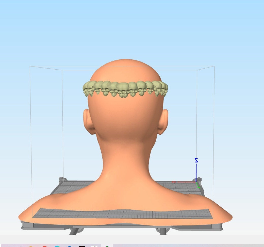Skull Crown STL File | Etsy