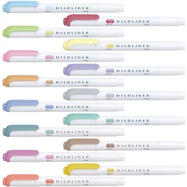 Mildliner Pens - Etsy