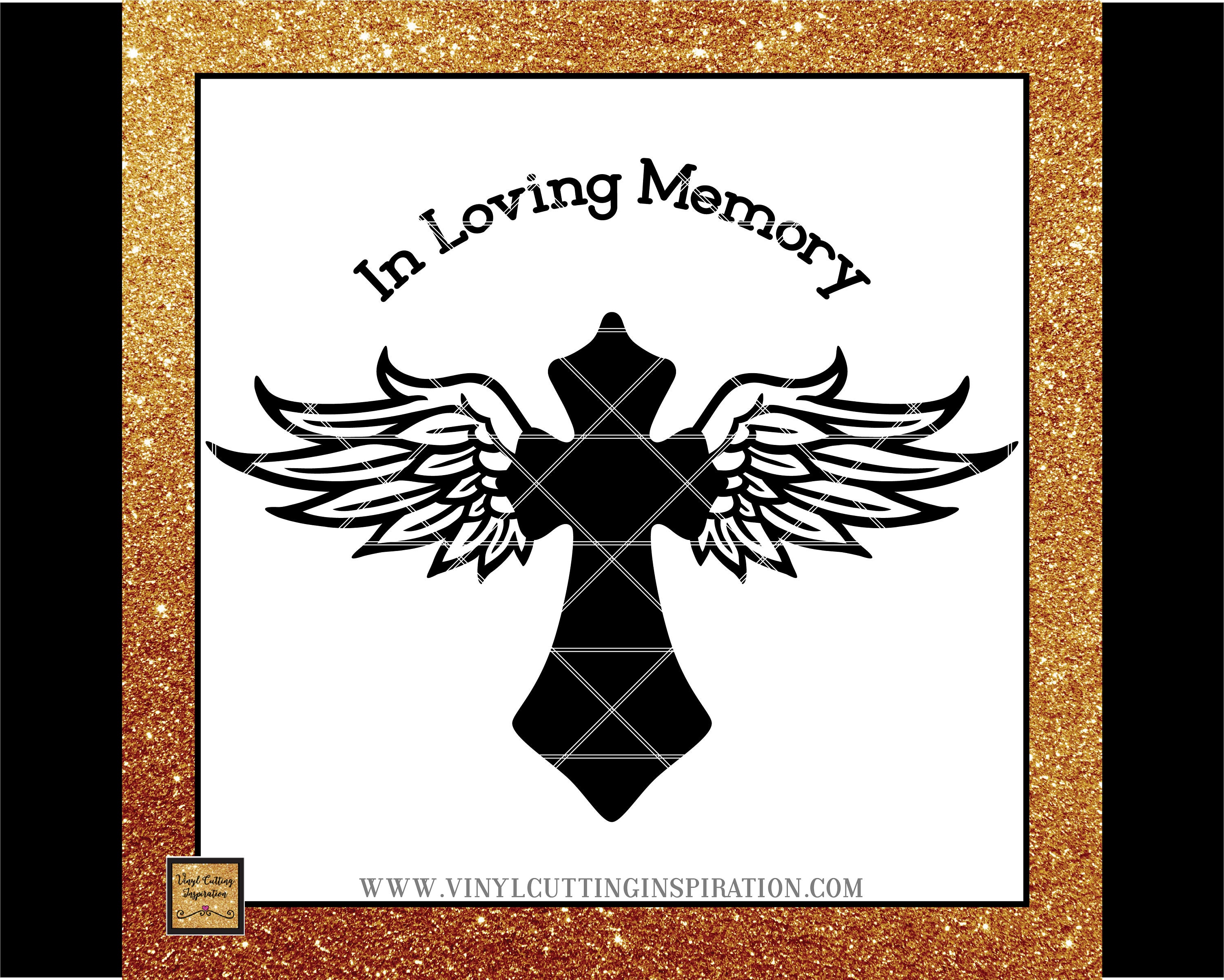 In Loving Memory Svg Angel Wings Svg Cross SVG Memorial SVG - Etsy Hong ...