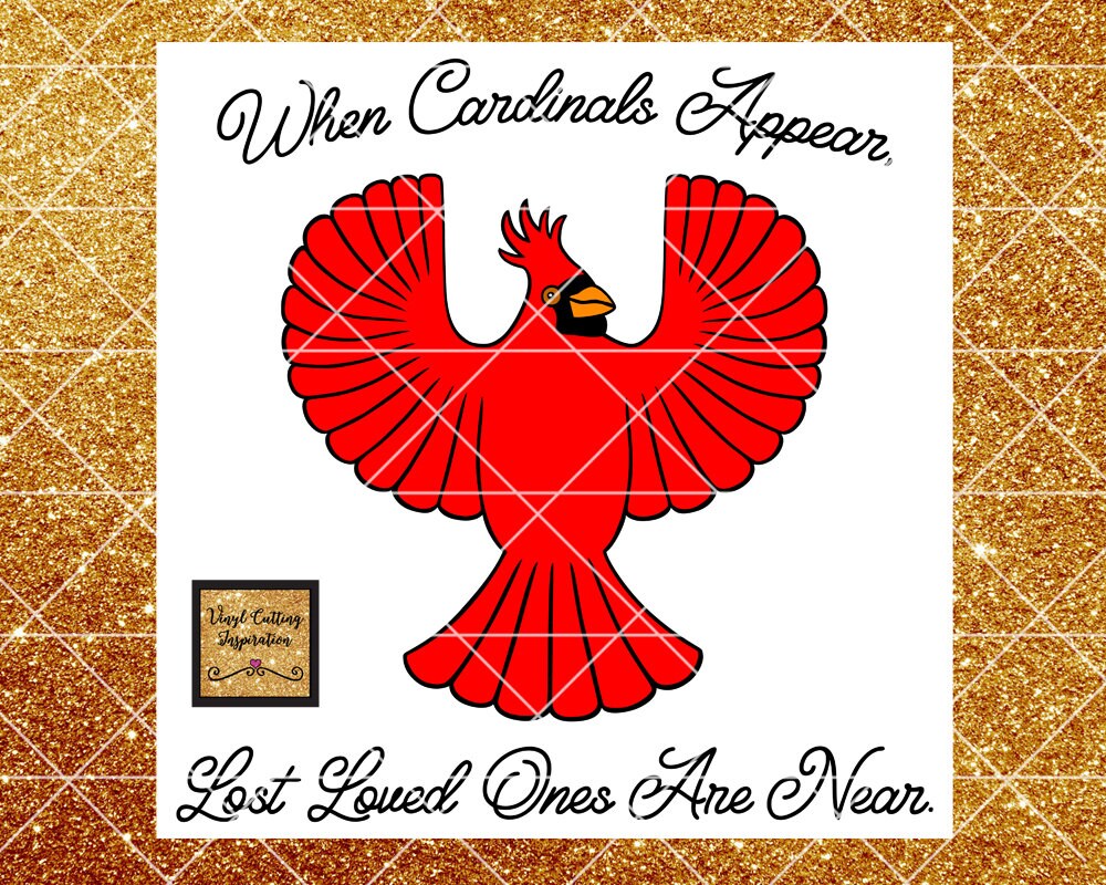 When a Cardinal Cardinal Heaven Svg When Cardinals Appear - Etsy UK