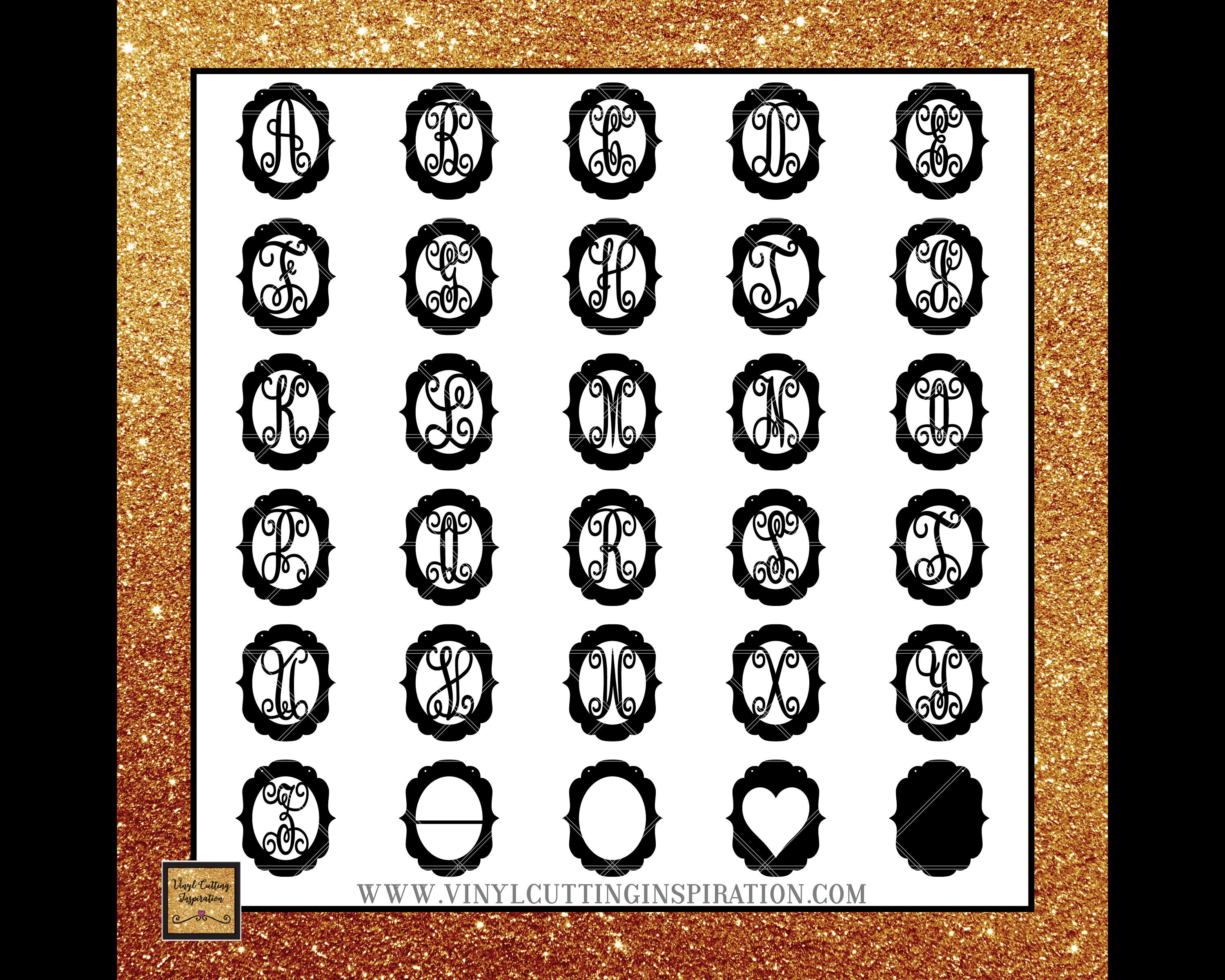 Fancy Frame Monogram Monogram Frame Bundle Farmhouse Bundle - Etsy